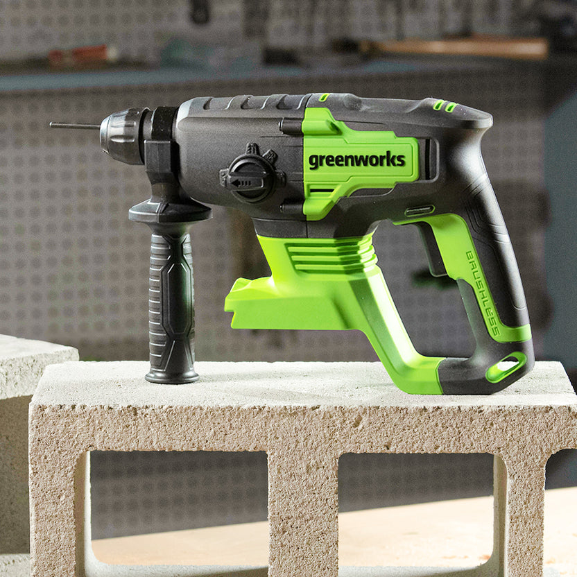 24V SDS Schlagbohrer 2J Bürstenlos – Online kaufen bei Greenworks